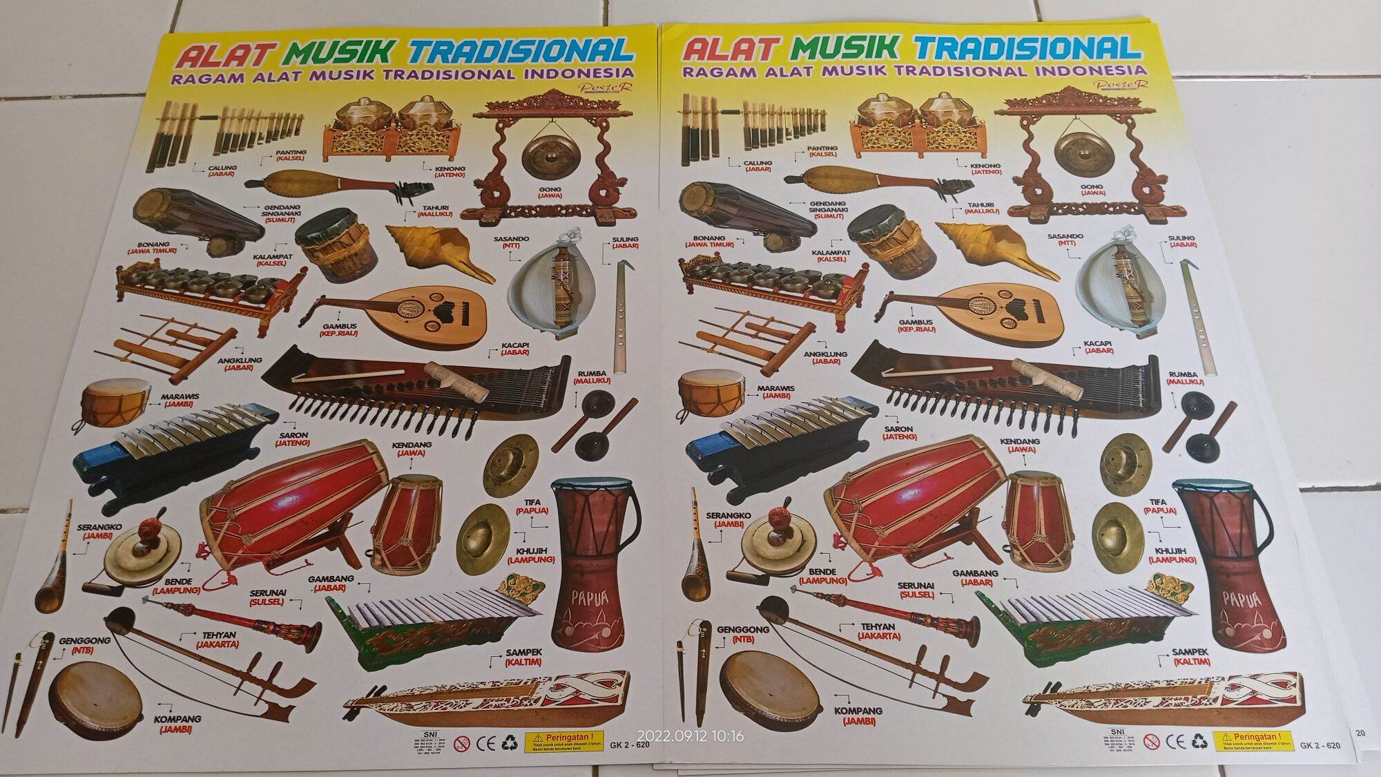 Poster Edukasi Anak Belajar Mengenal Macam Macam Alat Musik Tradisional ...