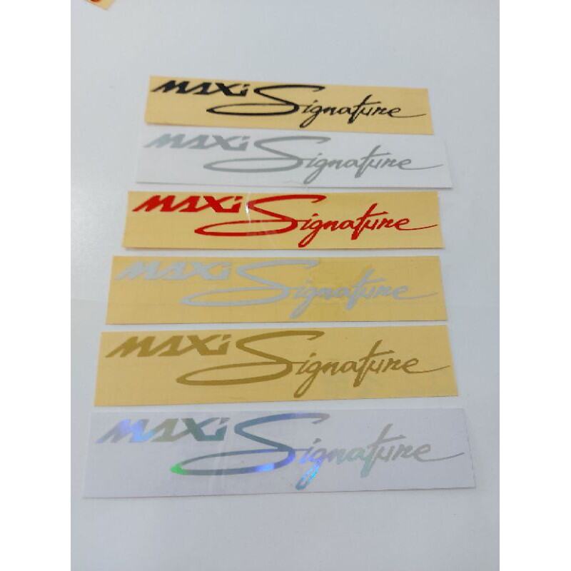 STICKER MAXI SIGNATURE CUTTING | Lazada Indonesia
