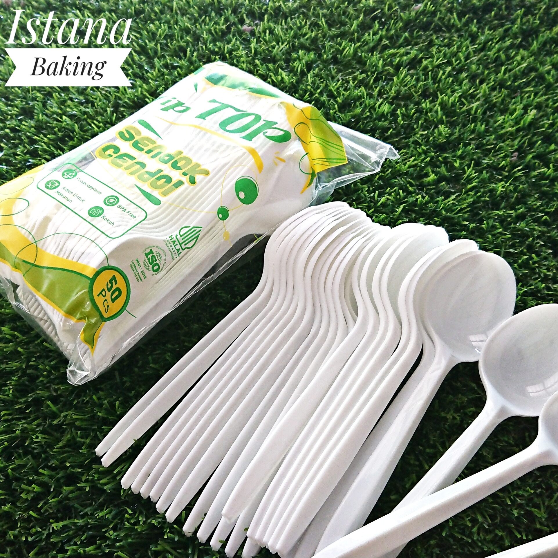 50Pcs Sendok Makan Plastik Es Cendol TipTop Halal Murah Foodgrade ...