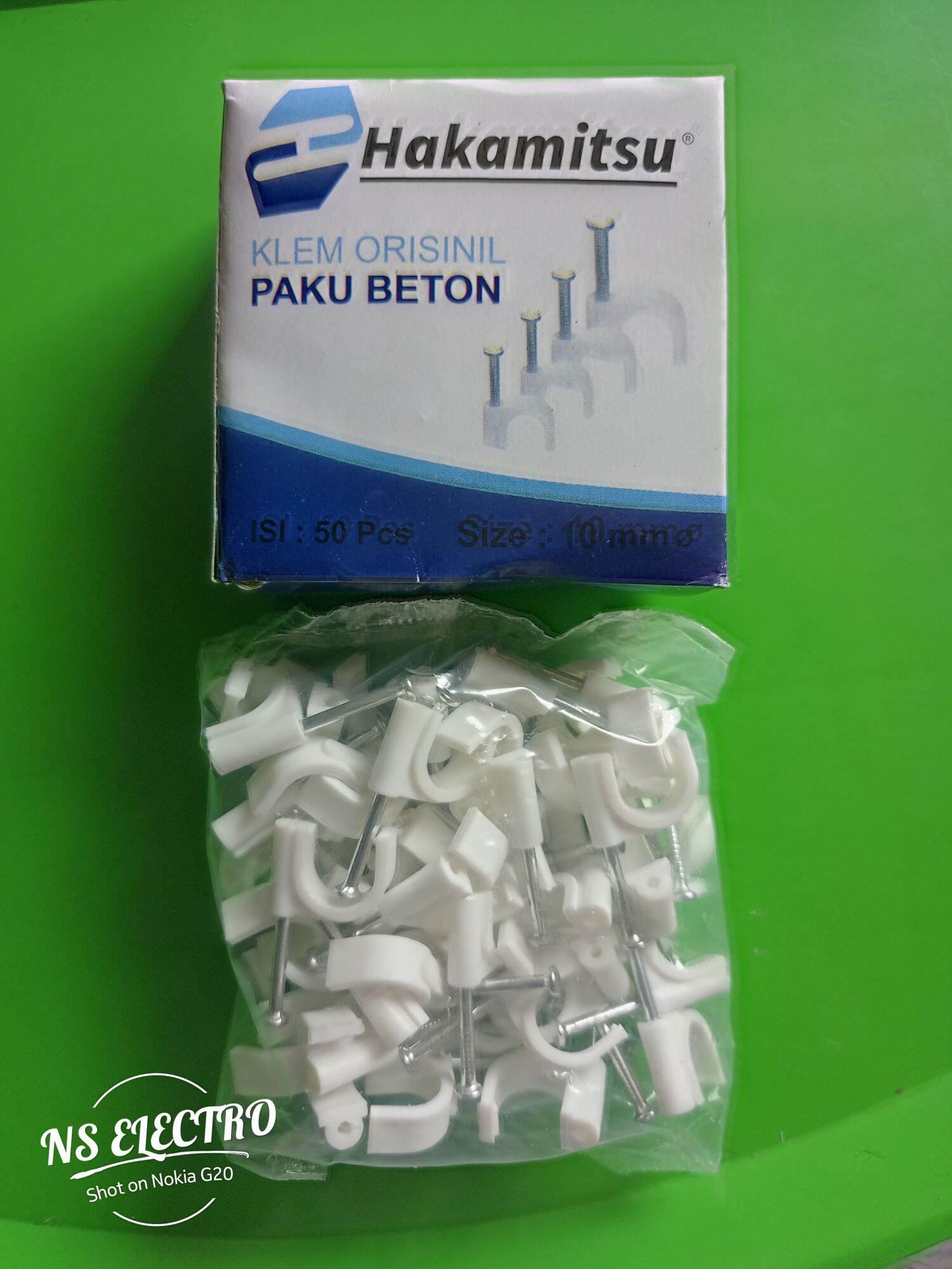 klem kabel paku beton per pack 10mm | Lazada Indonesia