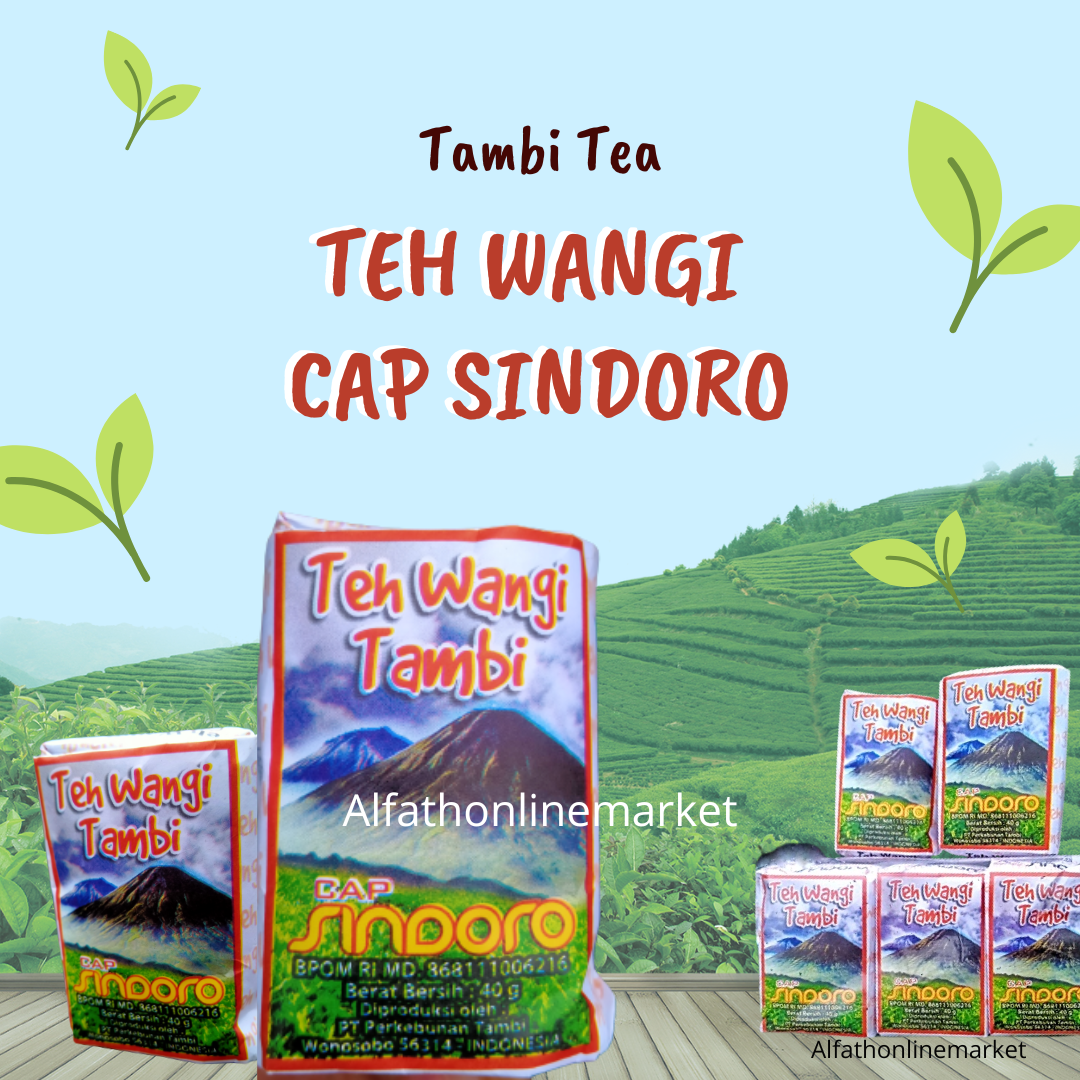 Teh Sindoro Tambi Black Tea 1 Pack isi 5 Bungkus - Teh Tubruk Melati ...