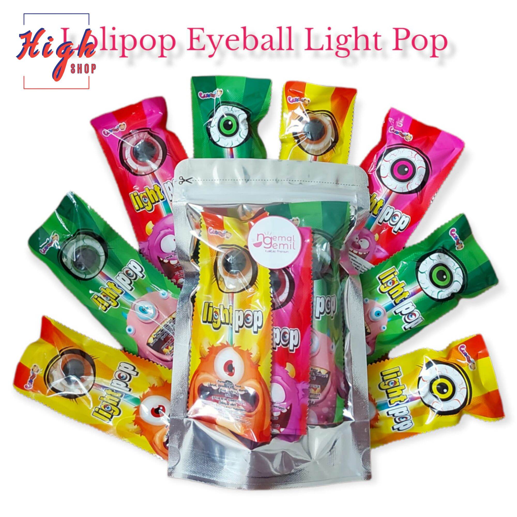 Lolipop Eyeball Light Pop Lolipop Bola Mata Viral Nyala Premium ...