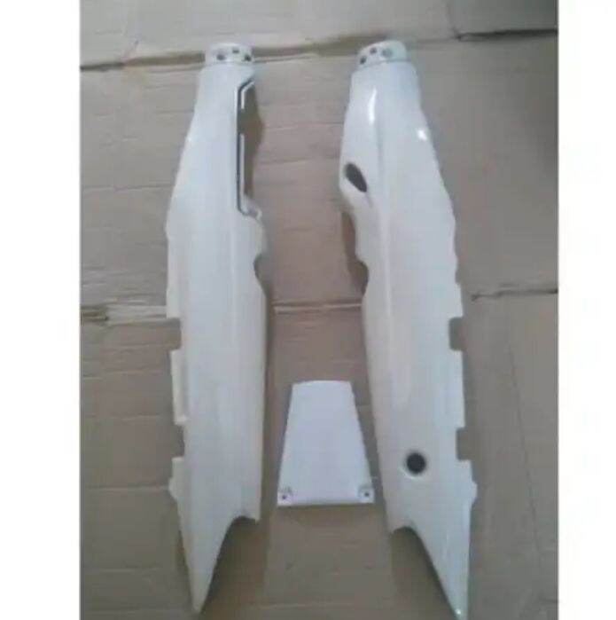 Cover body set Pet+box aki+striping putih Biru millennium Yamaha fiz-R ...