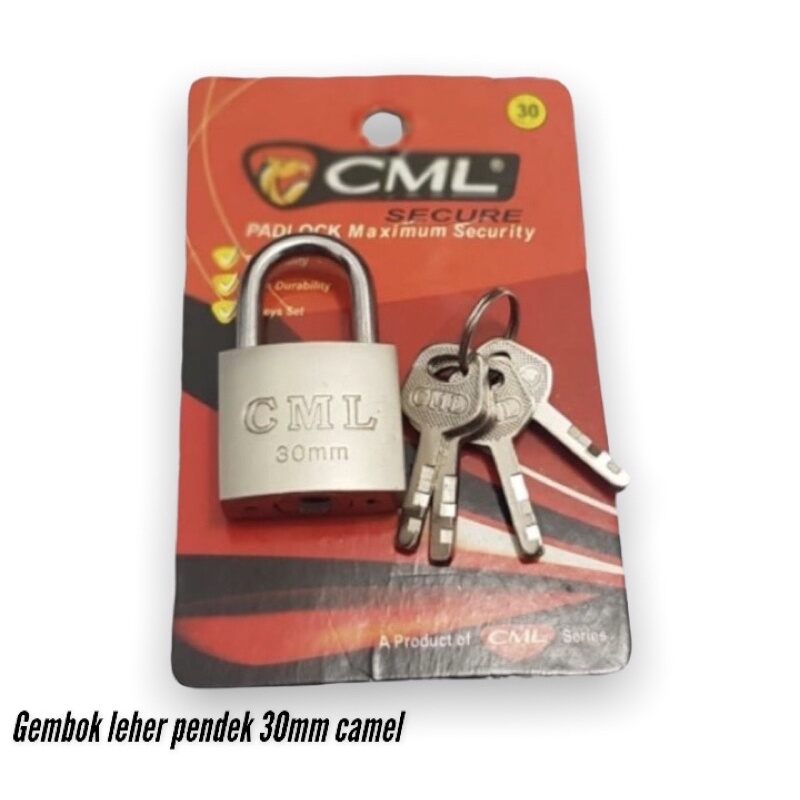 Gembok nekel leher pendek 30mm Camel | Lazada Indonesia