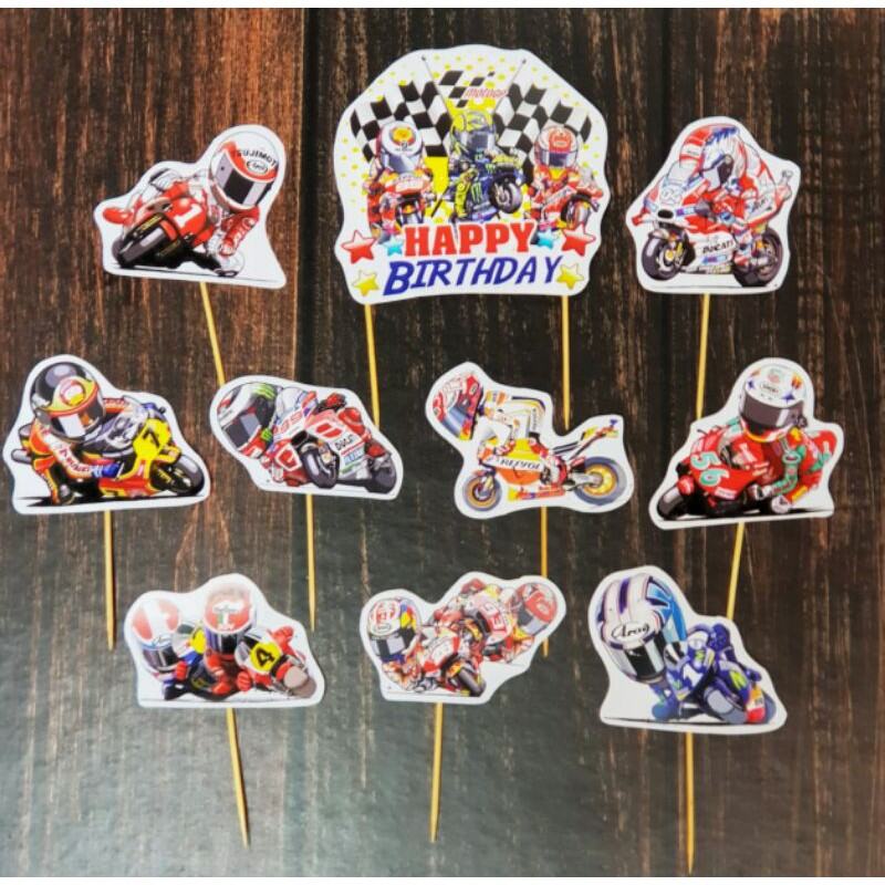 cake topper toper hiasan tusukan kue cake nasi tumpeng ulang tahun ...