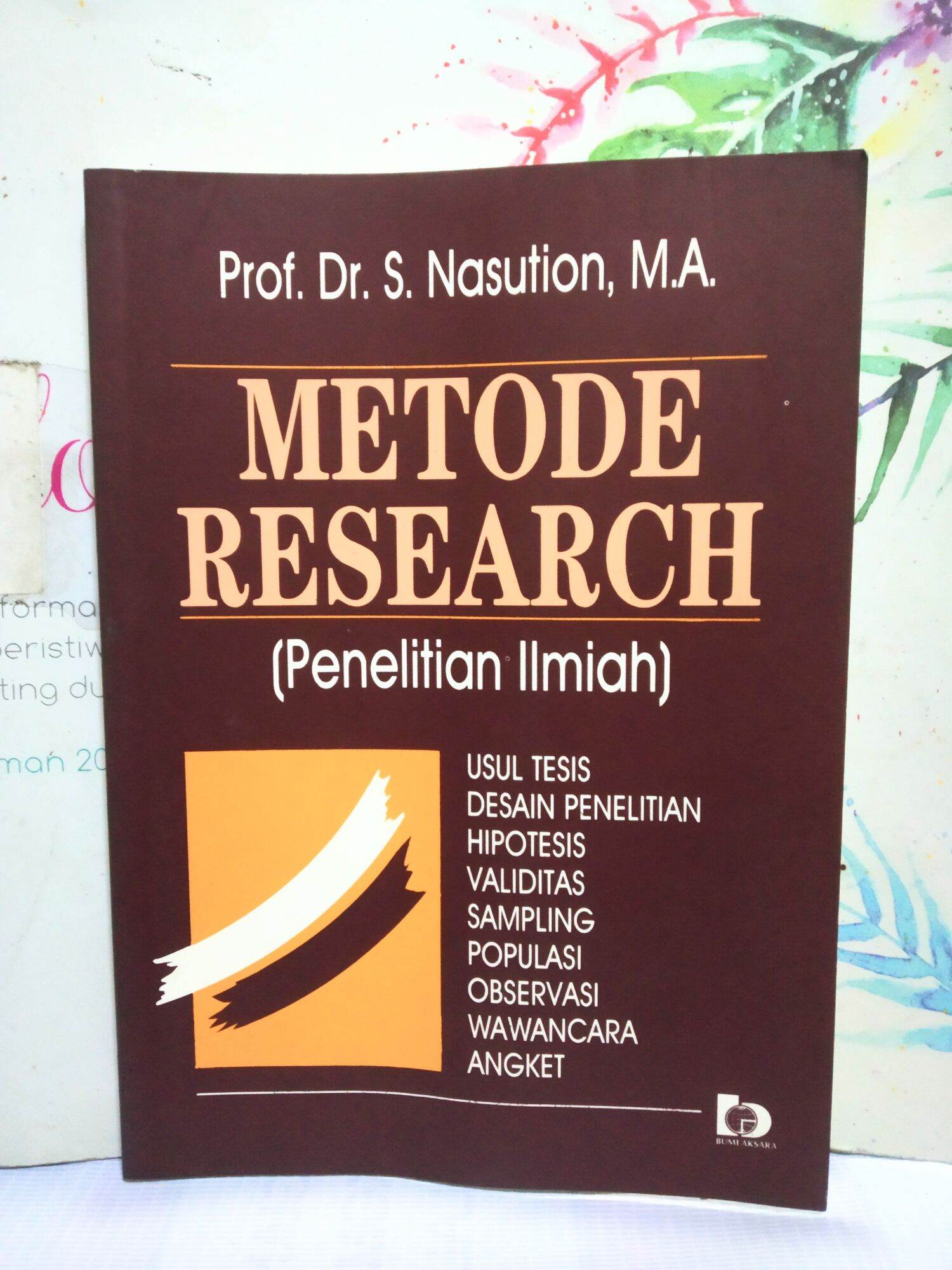Metode Research penelitian ilmiah by Prof Dr Nasution MA | Lazada Indonesia