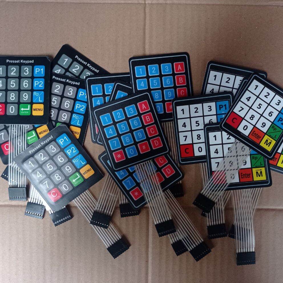 Tombol Keypad Pom Mini Pertamini Keypad Membrane Model Standar Dan