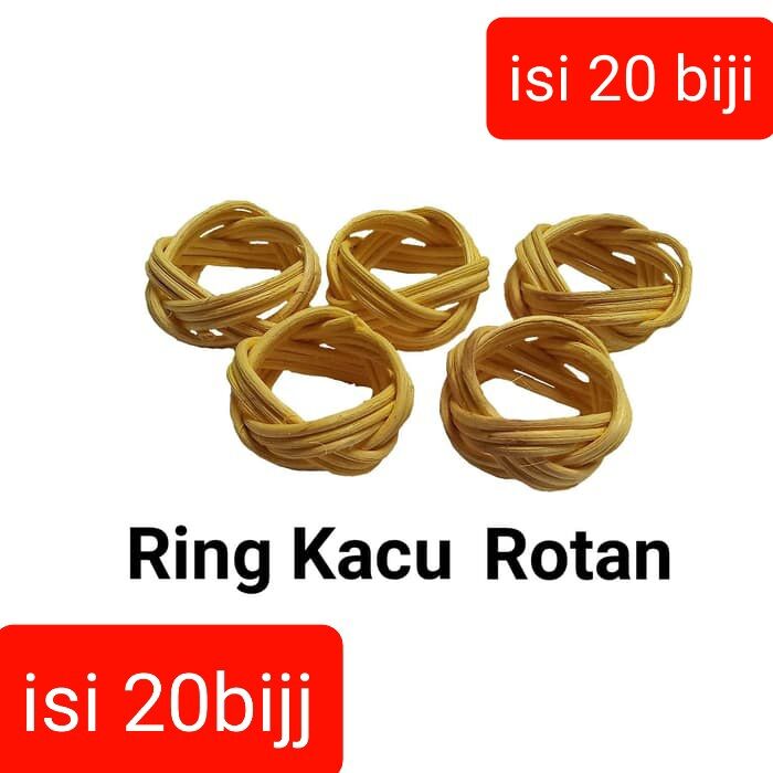 isi 20biji/ 1kodi ring hasduk rotan / kolong rotan pramuka isi 20 ...