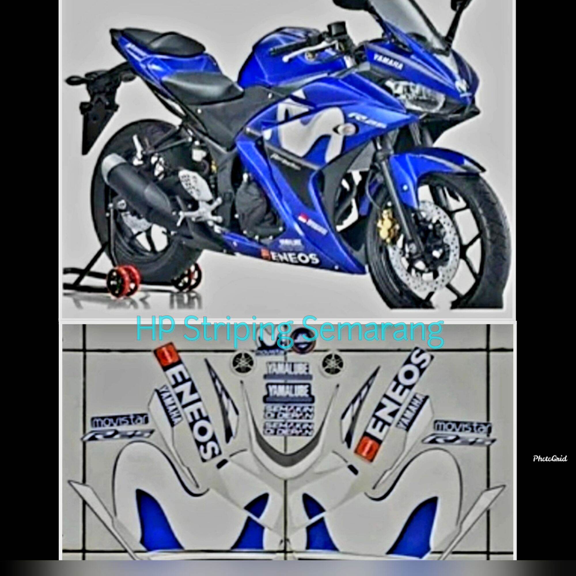 Striping Yamaha R25 Movistar Putih | Lazada Indonesia