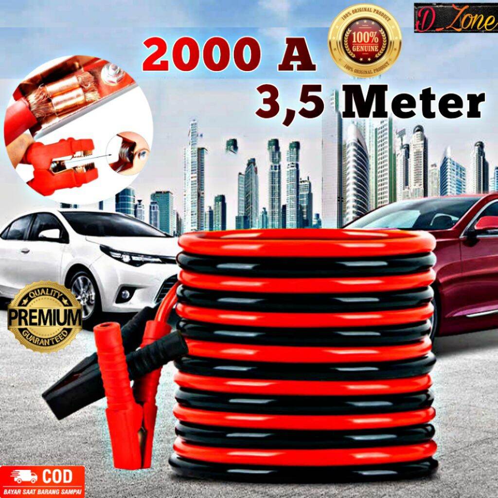 Kabel Jumper Aki Mobil 2000A Kabel Starter Jumper | Lazada Indonesia