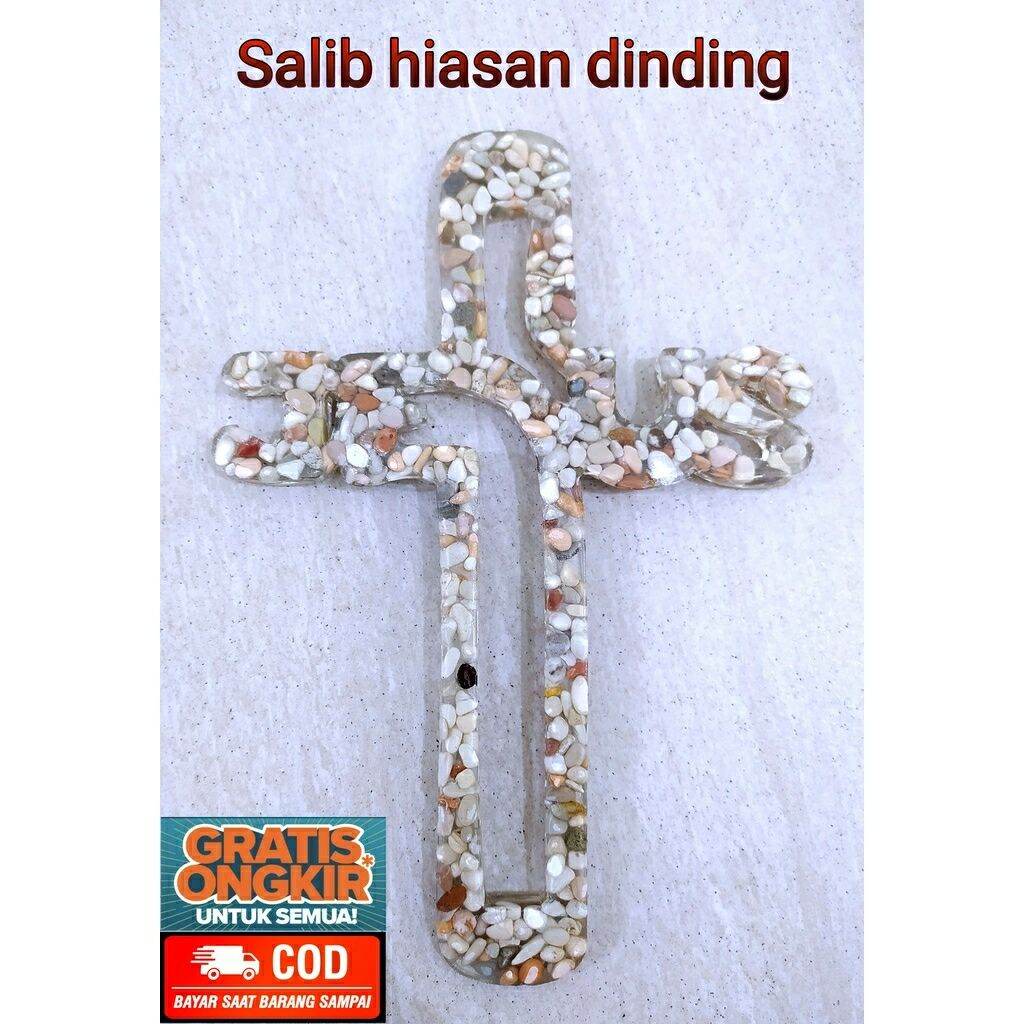 Salib aesthetic Hiasan dinding / souvenir 25.5 cm unik dan cantik ...