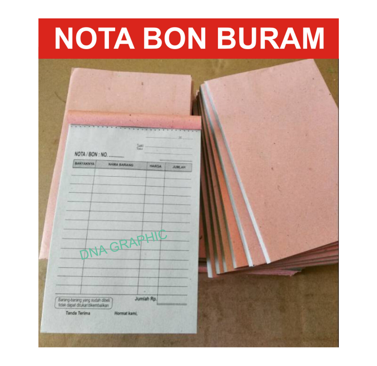 NOTA BON KERTAS BURAM | Lazada Indonesia