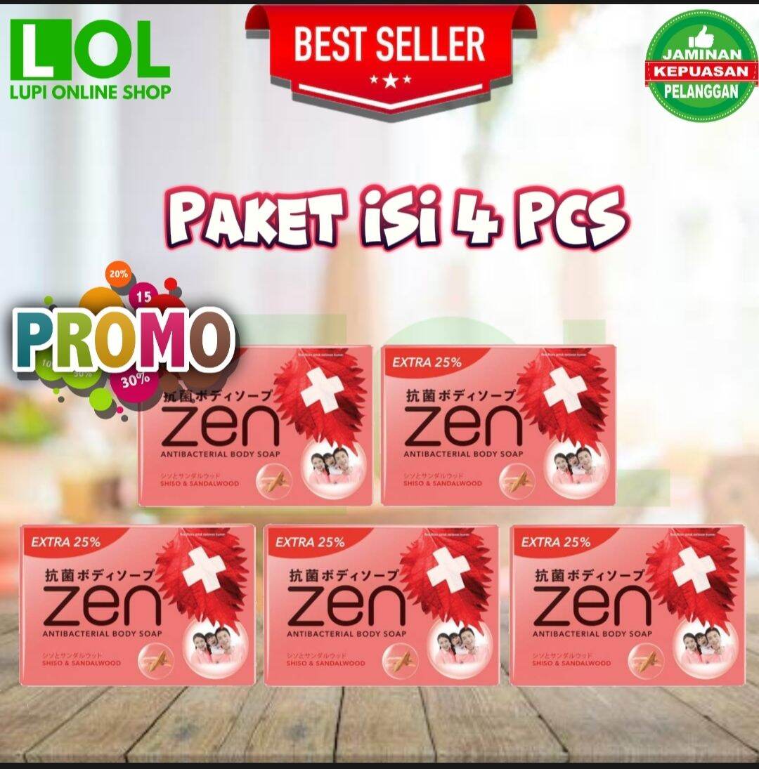 Zen sabun batang isi 4 promo/ sabun zen batang isi 3 promo gratis ongkir | Lazada Indonesia