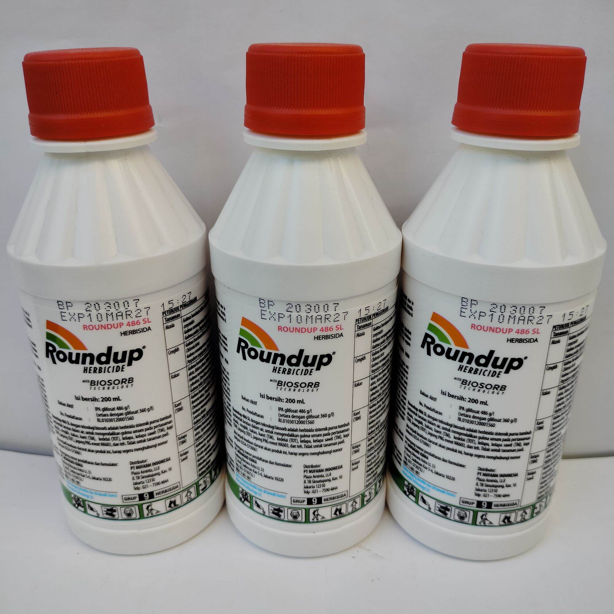 Roundup 486SL 200ML Herbisida Pembasmi Rumput Liar Dan Gulma | Lazada ...