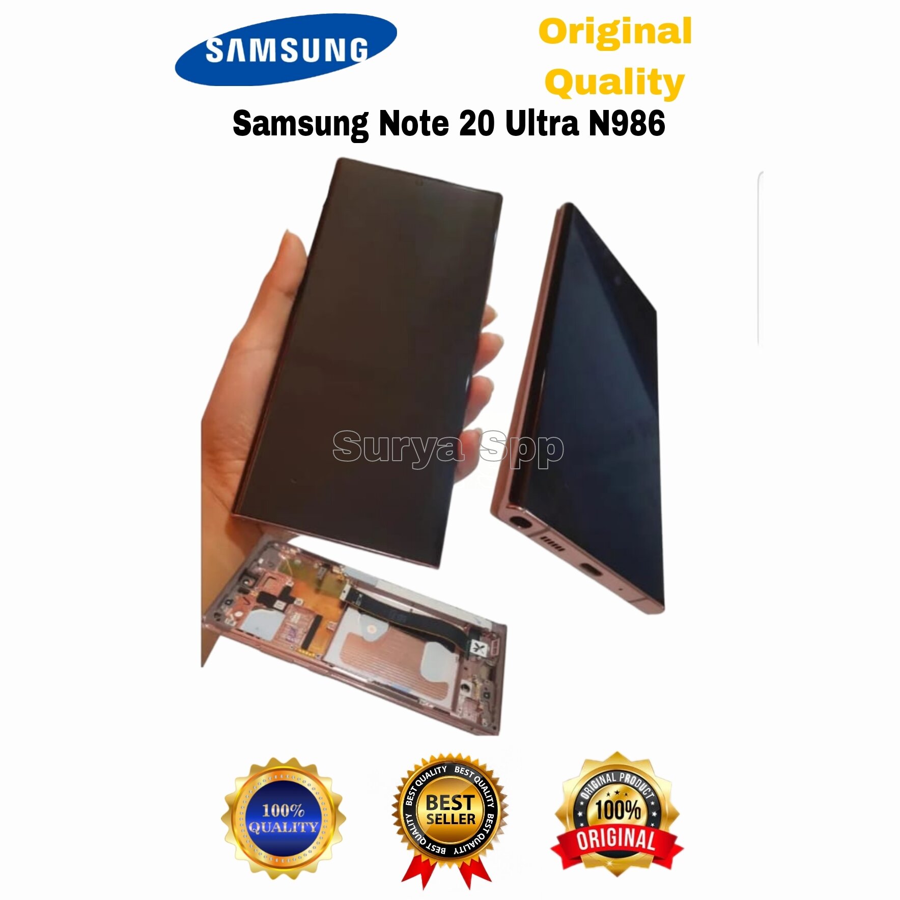 LAYAR LCD + FRAME SAMSUNG NOTE 20 ULTRA N986 FULLSET TOUCHSCREEN ...