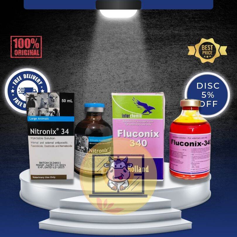 FLUCONIX- 340 50 ml OBAT CACING HATI UNTUK SAPI, KAMBING, DOMBA ...
