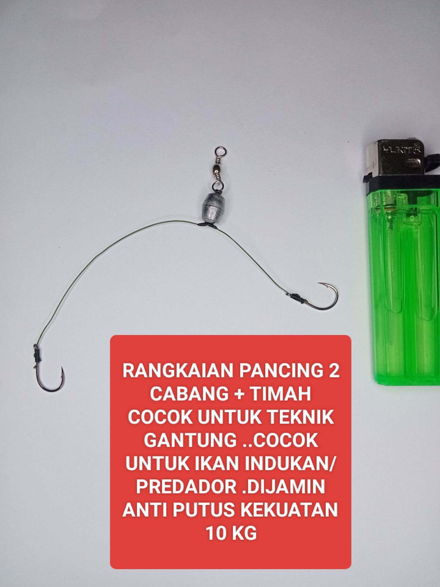 RANGKAIAN PANCING 2 CABANG + TIMAH COCOK UNTUK TEKNIK GANTUNG ..COCOK ...