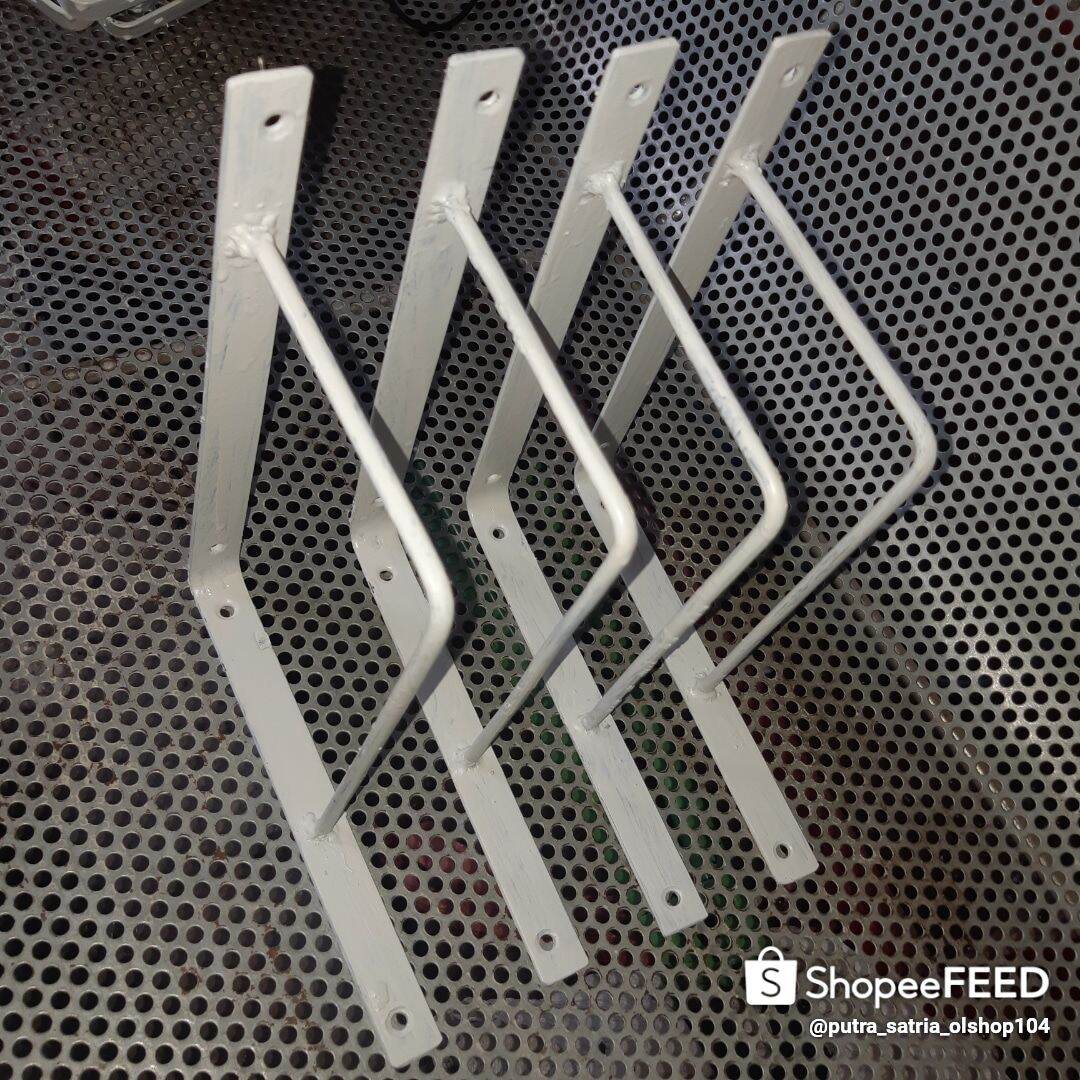 Siku10 x 15 x 20 x 30 penahan rak ambalan Tempel dinding meja kuat dan ...