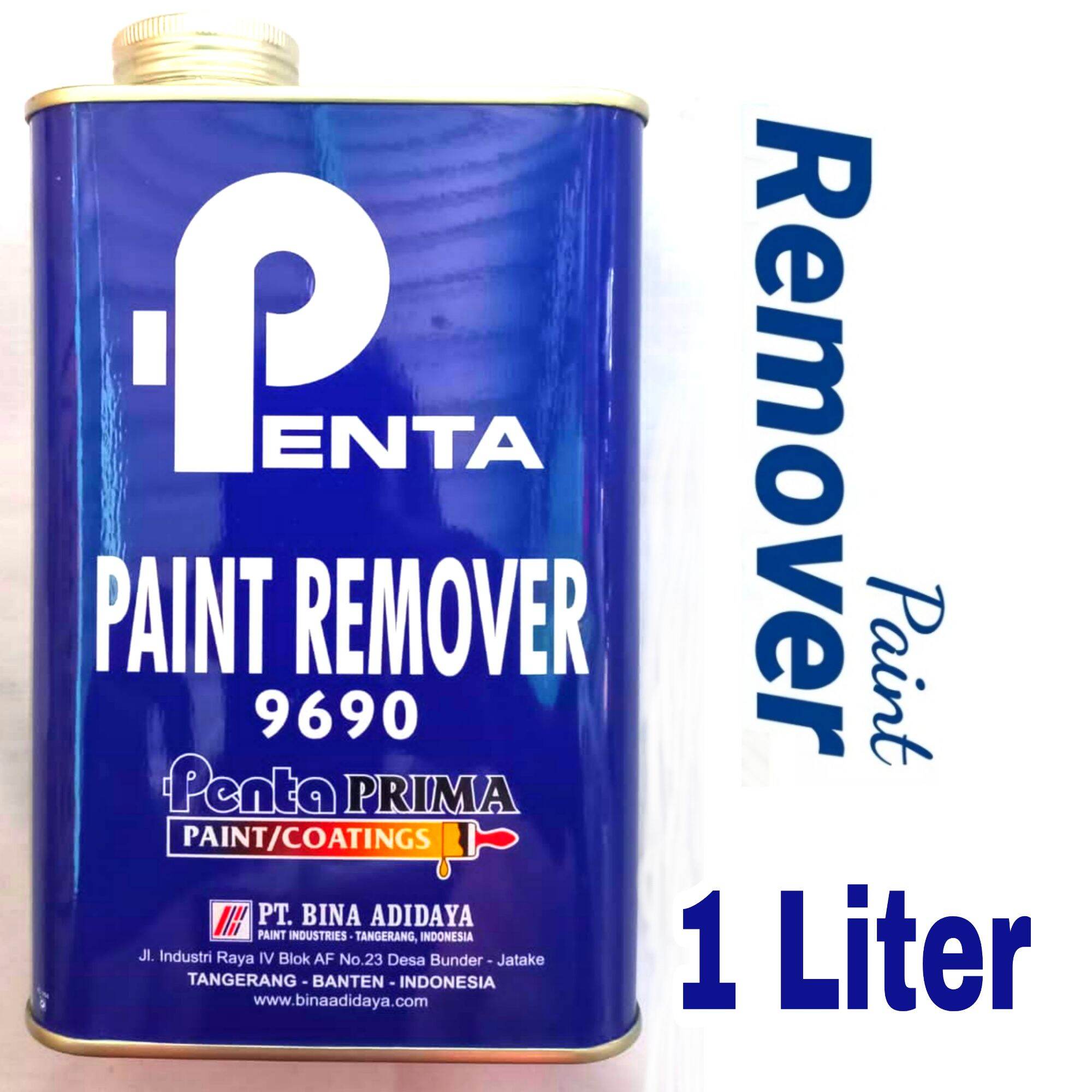 (JAWA-BALI) Penta Paint Remover 9690 1 Liter Penghilang Perontok Cat ...