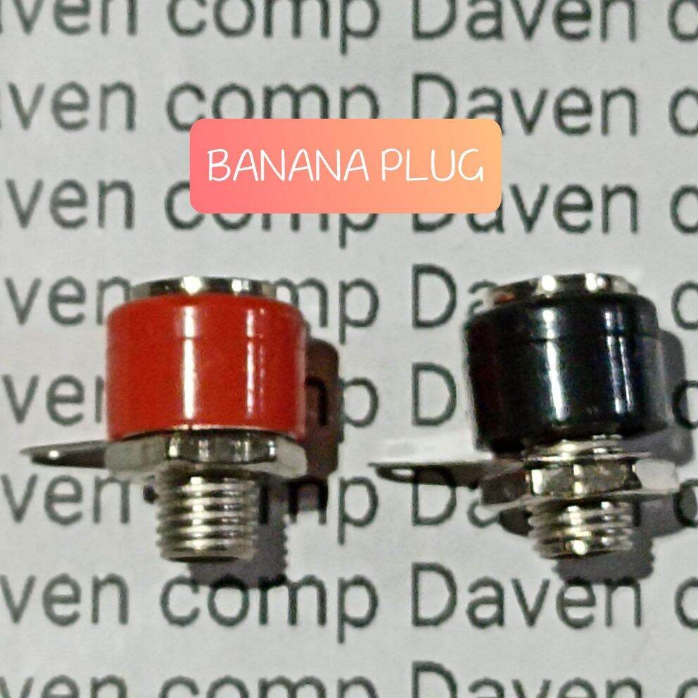 1PASANG BANANA PLUG FEMALE SOKET BANANA SOCKET BANANA PLUG 4MM | Lazada ...