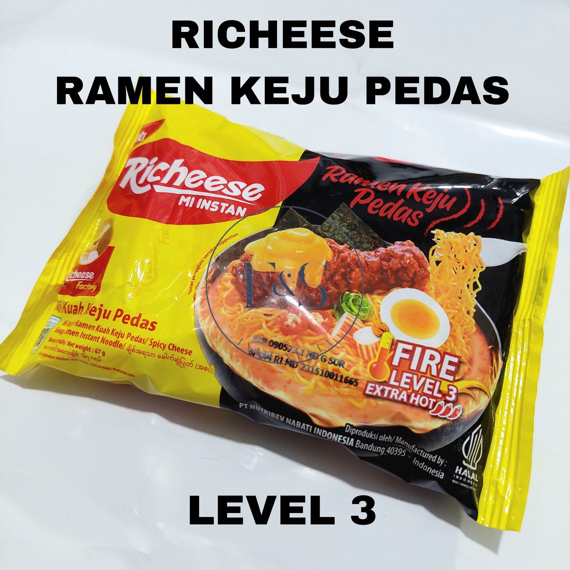 RICHEESE MIE RAMEN KEJU LEVEL 3 / MIE KUAH KEJU / RICHEESE MIE INSTAN ...