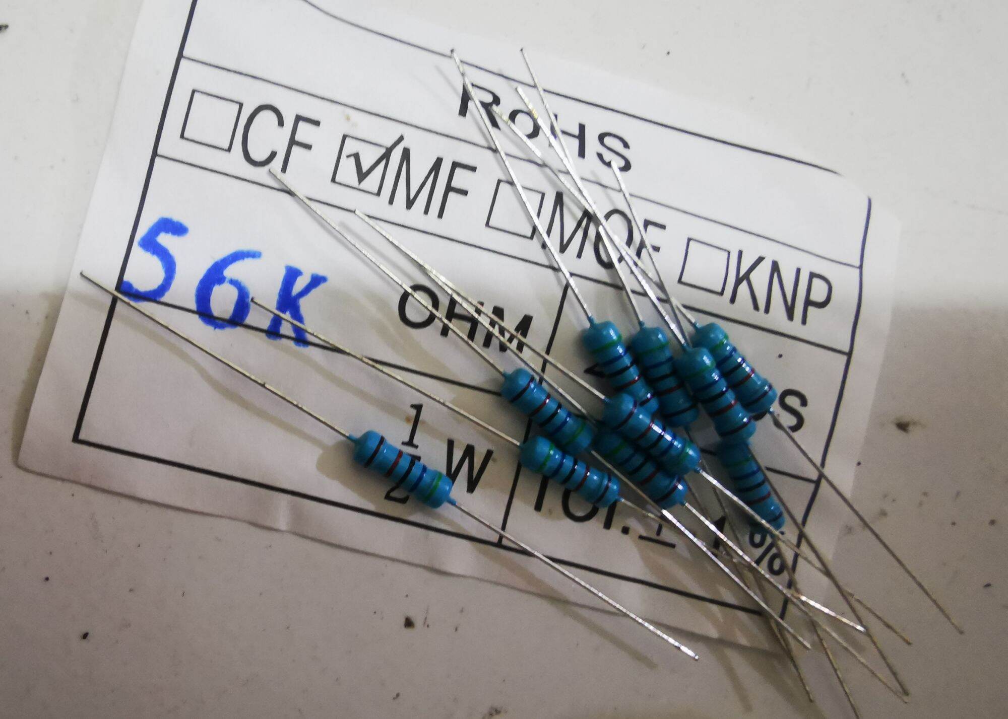 RESISTOR 1/2 WATT 56 K OHM ISI 10 PCS | Lazada Indonesia