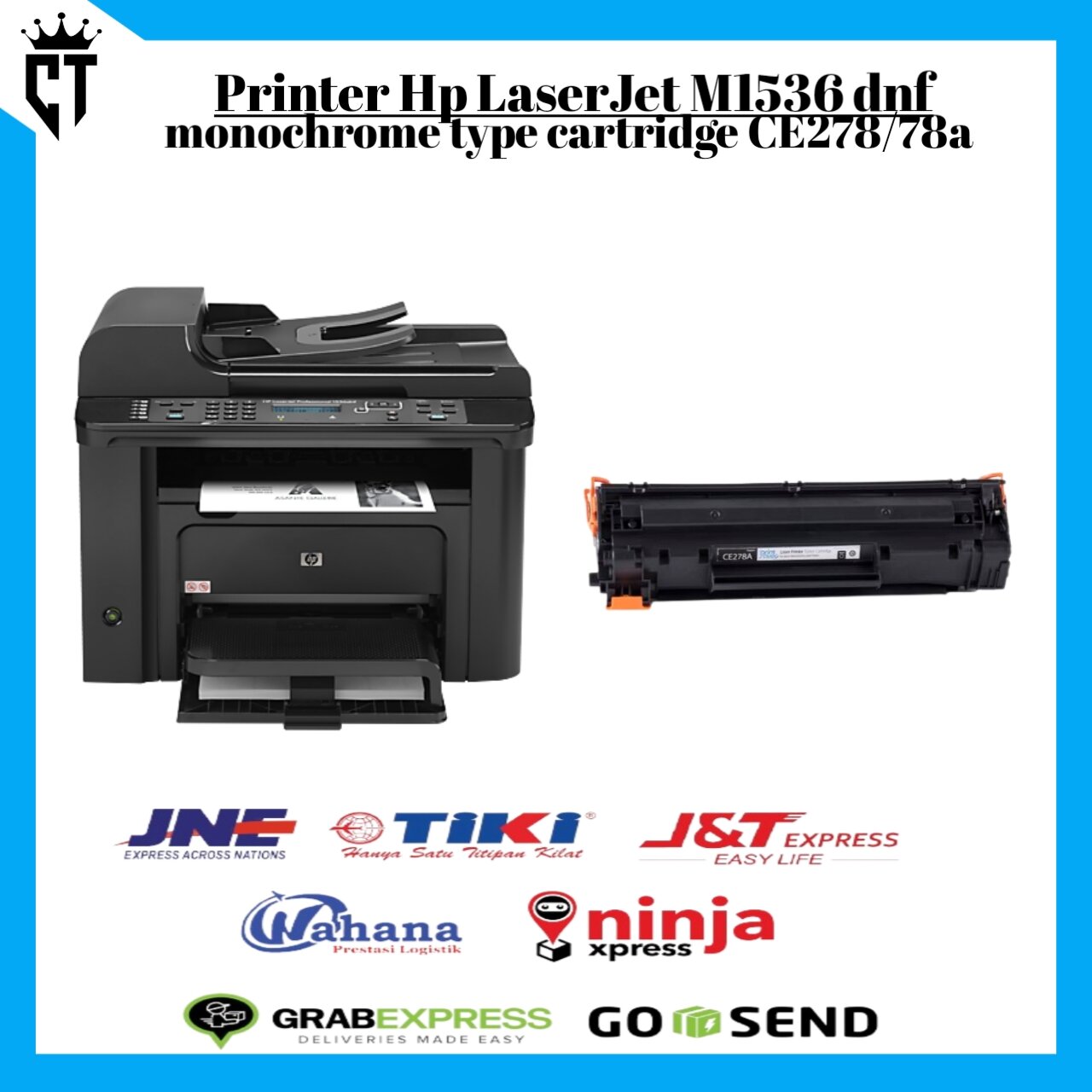 Printer Fotocopy HP LaserJet M1536 dnf( Print scan copy-F4-adf ...