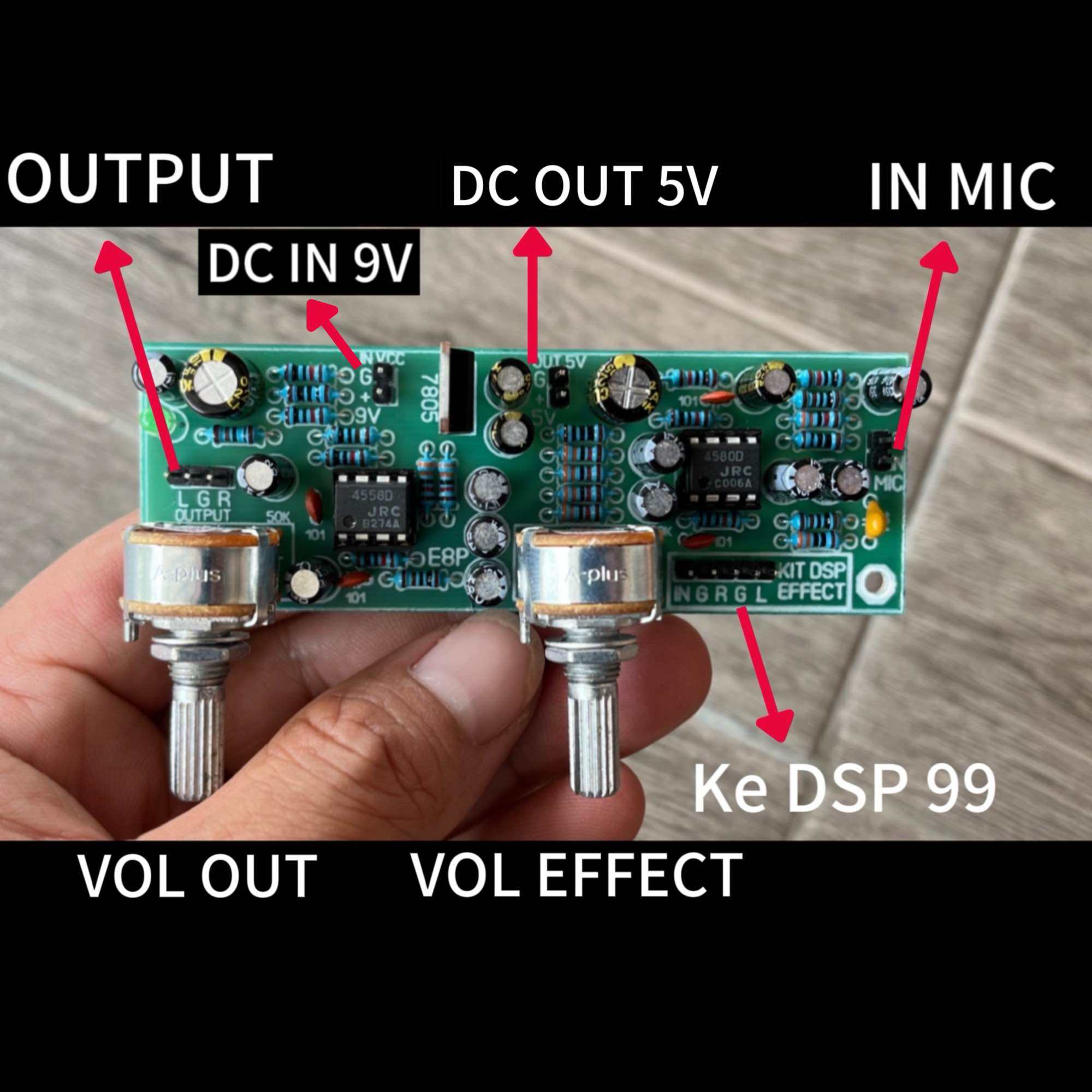 Kit penguat mic mixer untuk kit effect DSP 99 | Lazada Indonesia