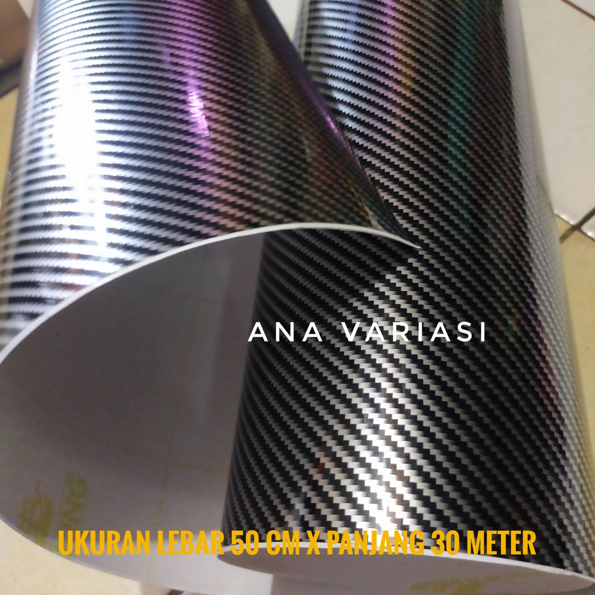 SKOTLET CARBON KEVLAR GLOSY 1 ROL LEBAR 50 CM PANJANG 30 METER SKOTLET ...