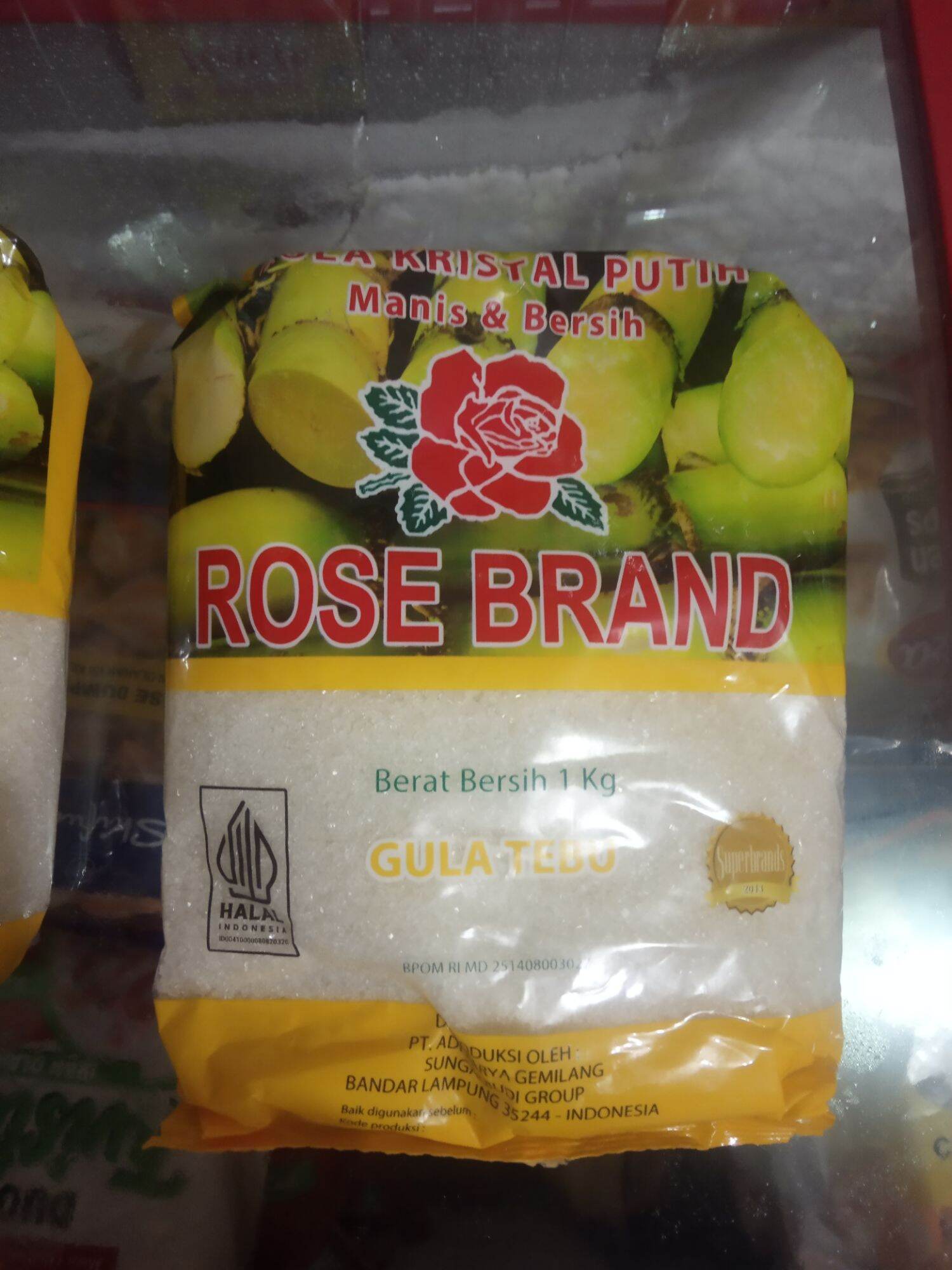 gula rose brand gula tebu 1 kg kemasan kuning | Lazada Indonesia