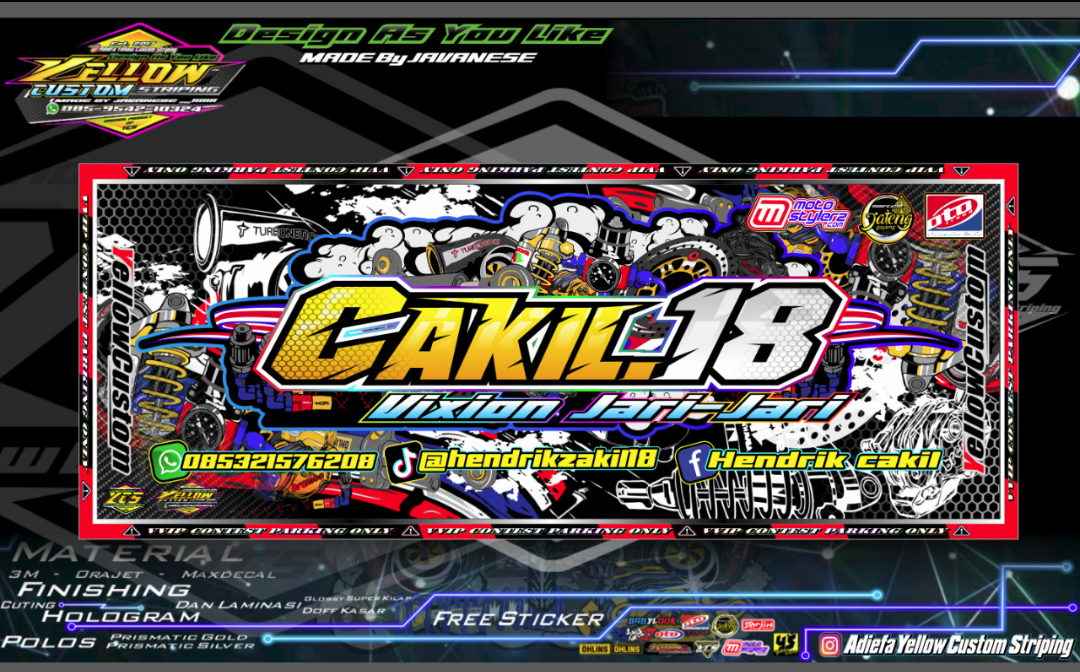 BANNER ALAS MOTOR KONTES BENGKEL DAN TOKO DLL | Lazada Indonesia