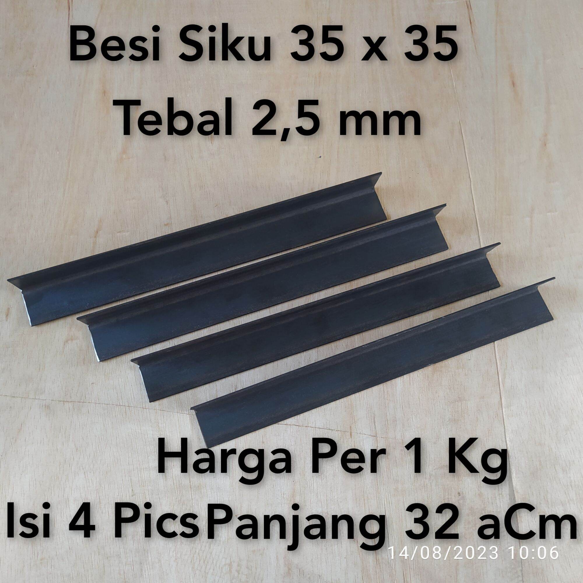 Besi Siku 35 x 35 Harga Per 1 Kg Panjang 32 cm Tebal 2,5 cm Isi 4 Pics ...