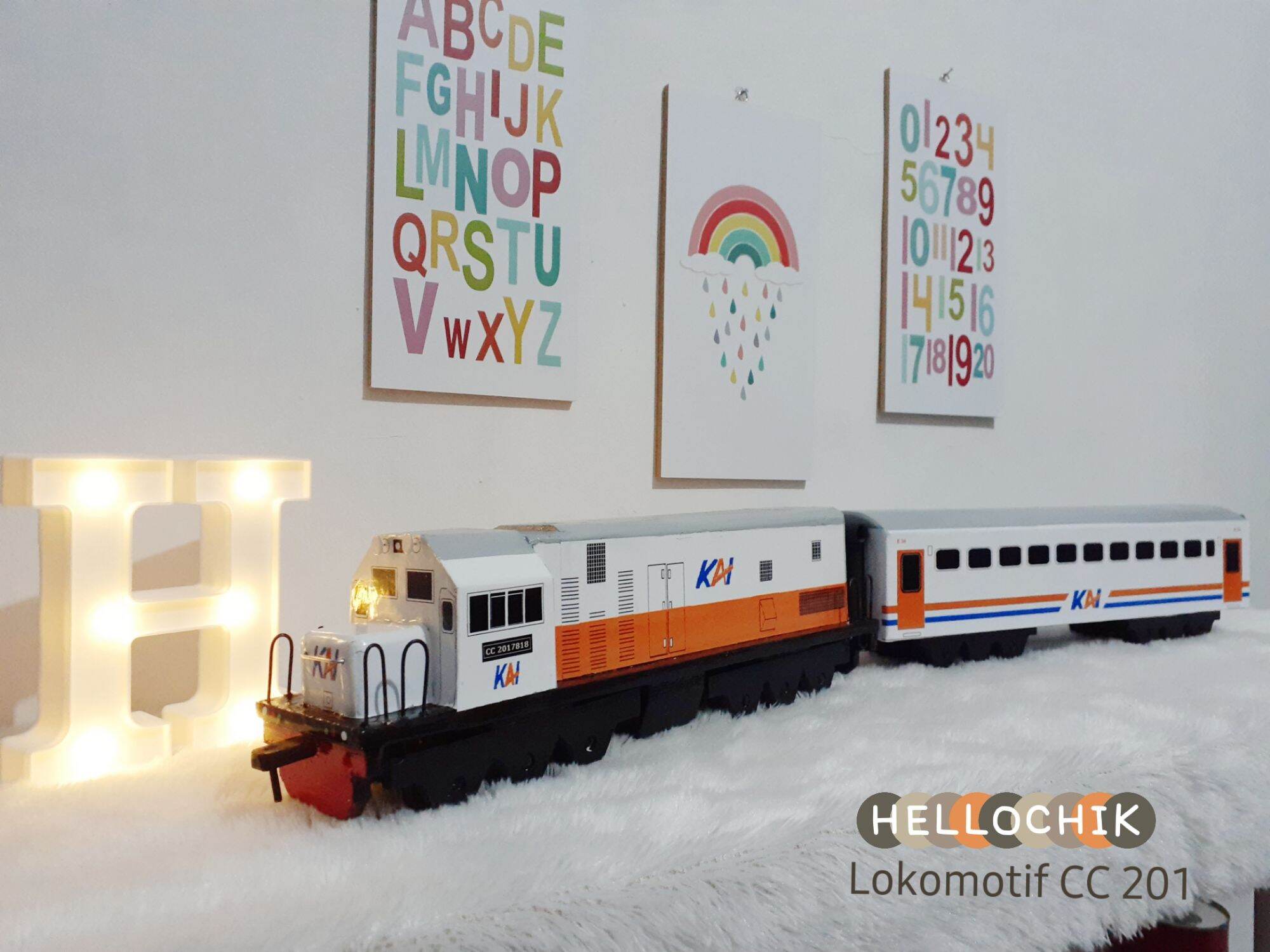 MINIATUR LOKOMOTIF KERETA API INDONESIA CC. 201 | Lokomotif Kereta Kayu ...