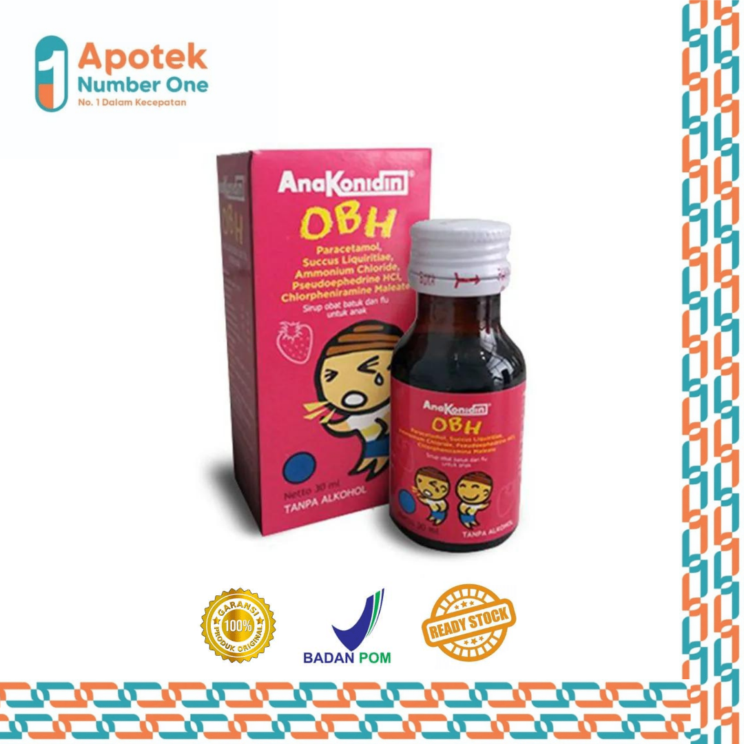 Anakonidin OBH Sirup - Meredakan Batuk Dan Gejala Flu / Demam / Hidung ...