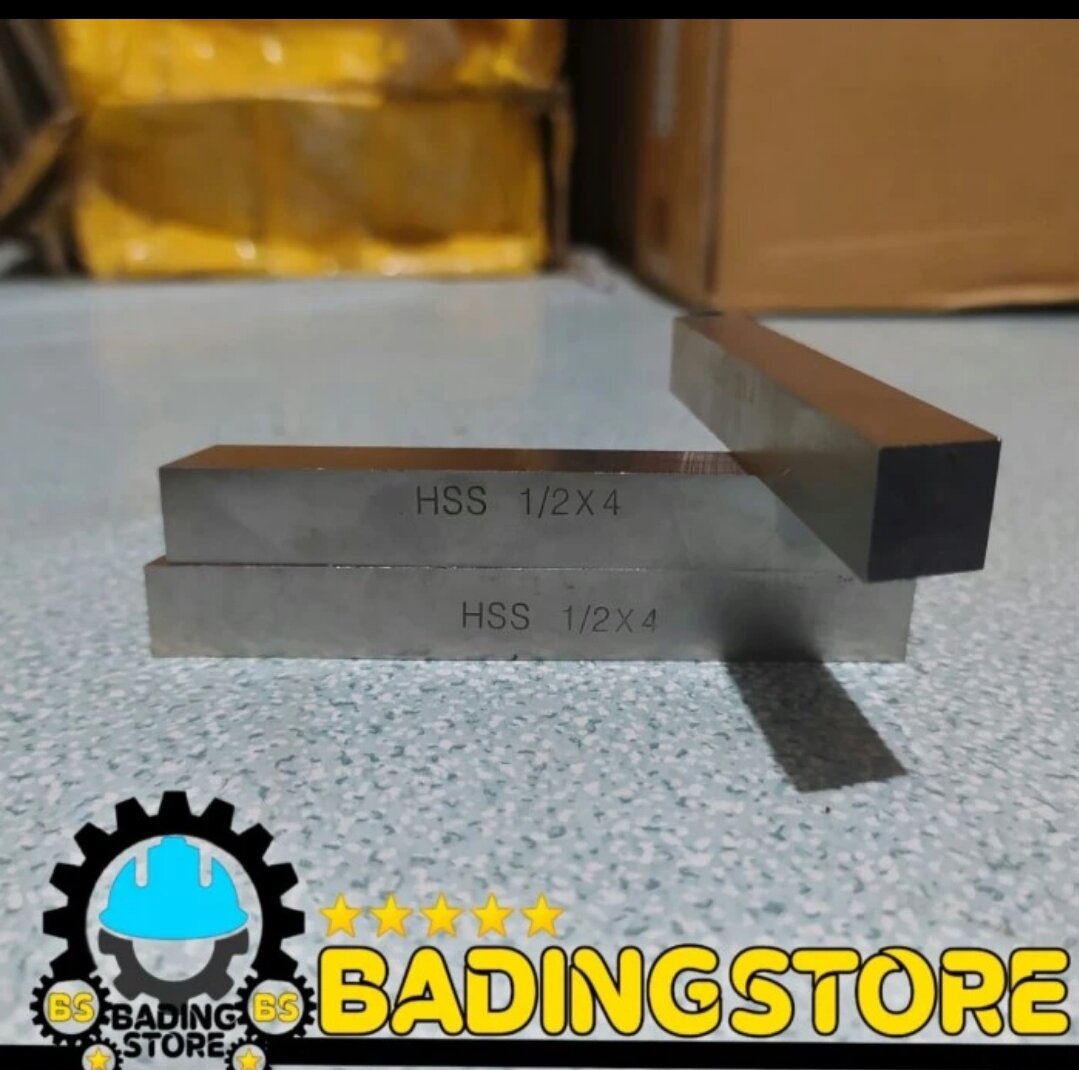 Pahat Pisau Bubut HSS 1/2x4 inch Persegi Kotak Pahat Bubut Besi HSS 1 / ...