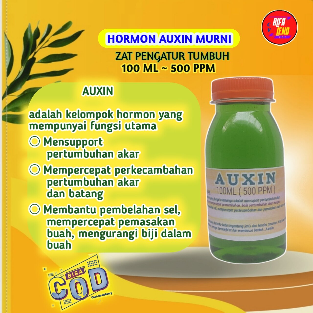 AUXIN zat pengatur tumbuh akar hormon auksin murni 500 ppm 100 mili ...