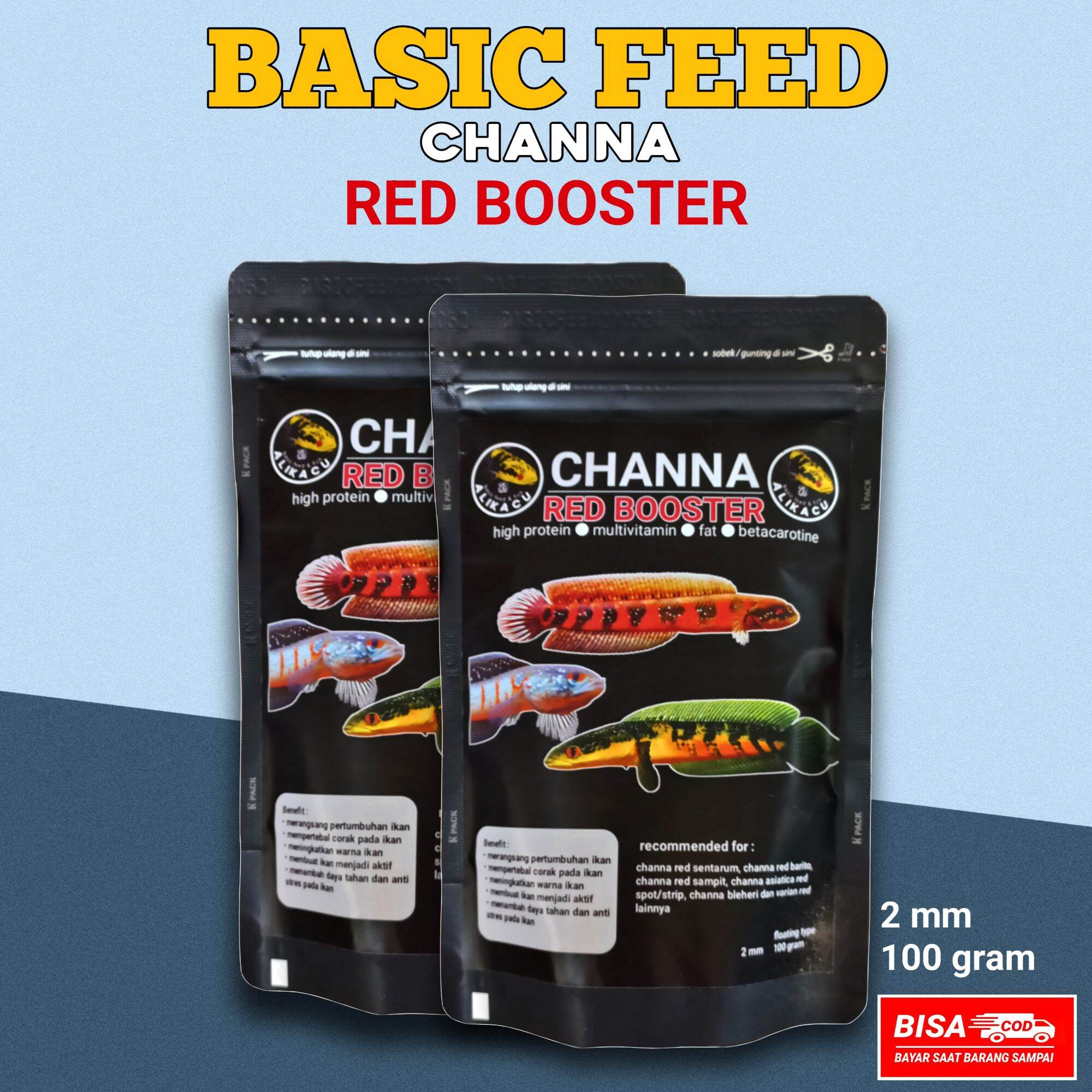 CHANNA RED BOOSTER pelet ikan channa red sampit red sentarum red barito ...