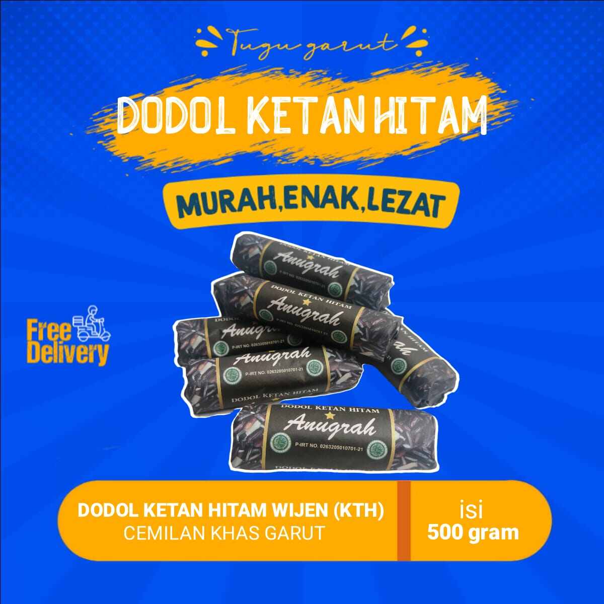 Dodol Ketan Hitam 1kg Oleh Oleh Picnic Cemilan Asli Khas Garut free ...