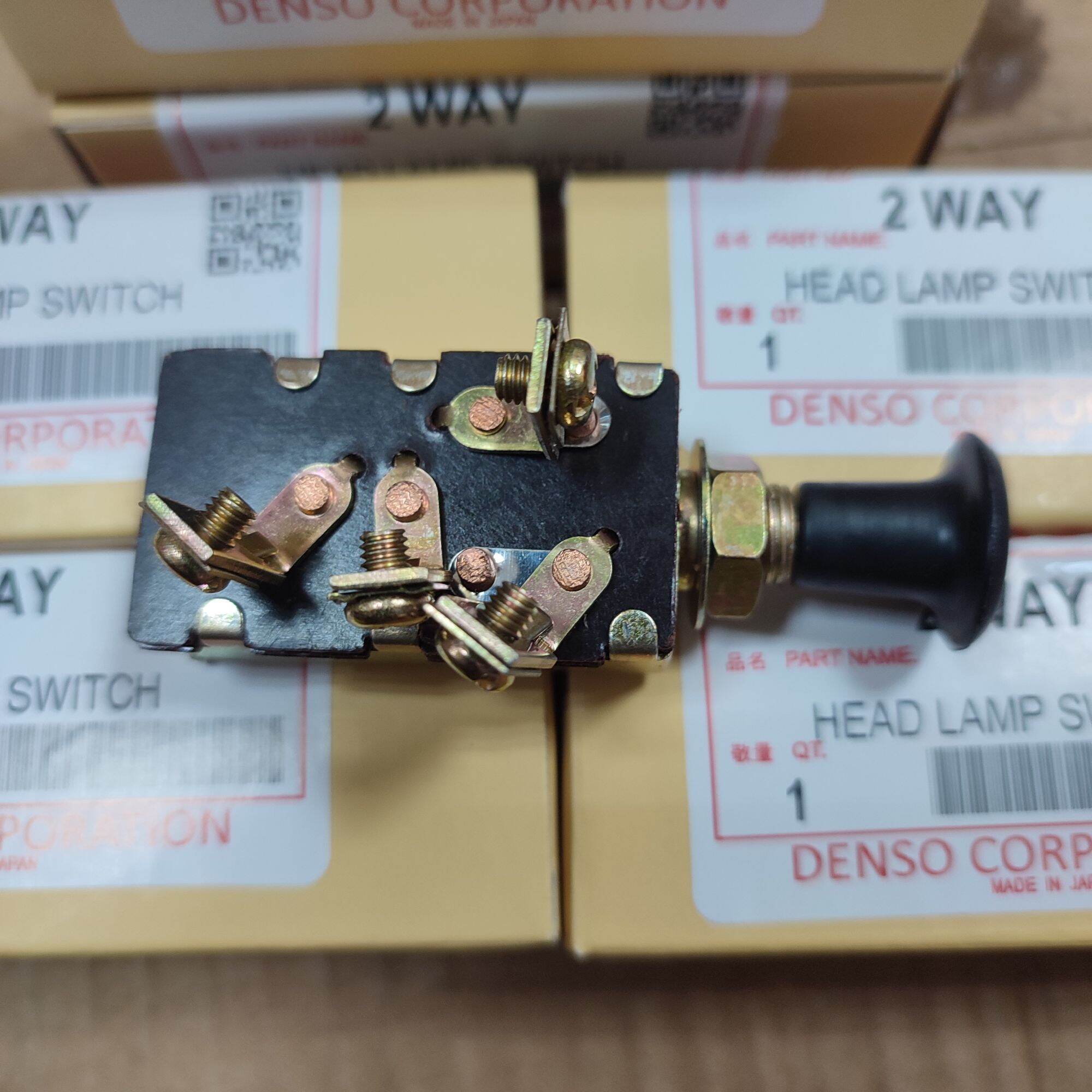 SAKLAR LAMPU TARIK 2X HEAD LAMP SWITCH 2WAY DENSO UNIVERSAL | Lazada ...
