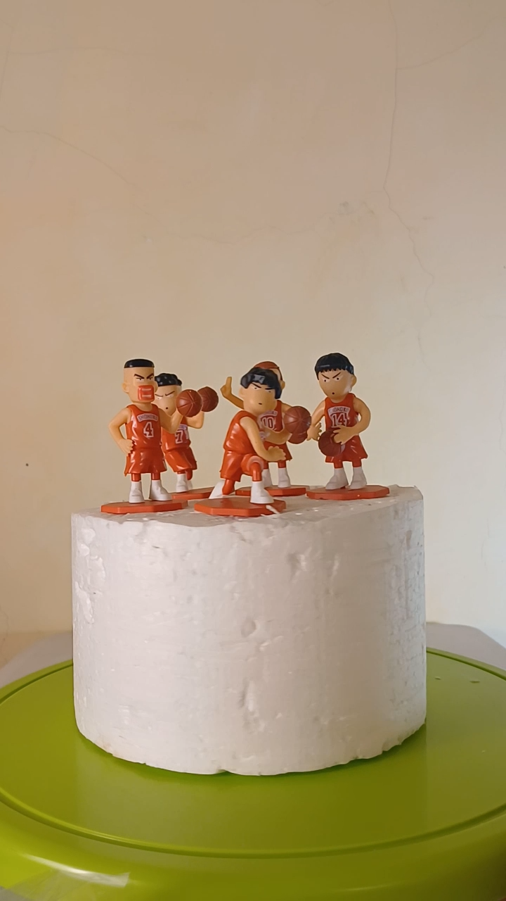 Topper Cake Tema Bola Basket / Basketball untuk Hiasan Kue / Cupcake ...