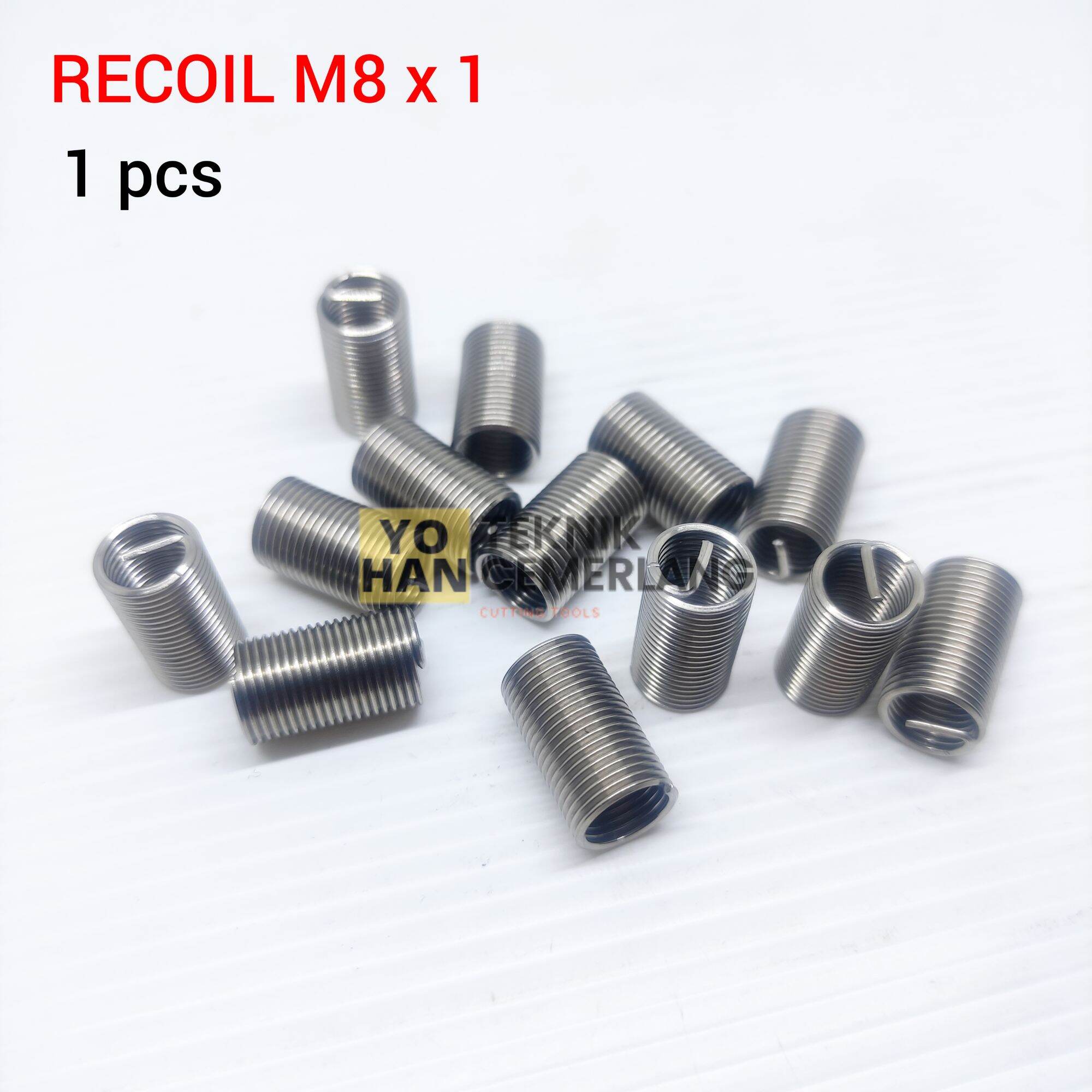 1 pcs Recoil M8 x 1 3D Alat Perbaikan Baut 12 Slek Aus Drat Halus ...