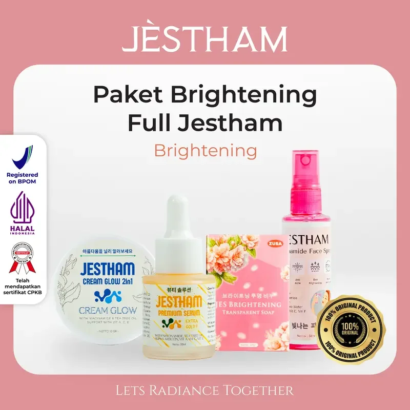 Paket Full Korea Jestham Cream 2 in 1, Serum, Spray dan Sabun | Lazada ...
