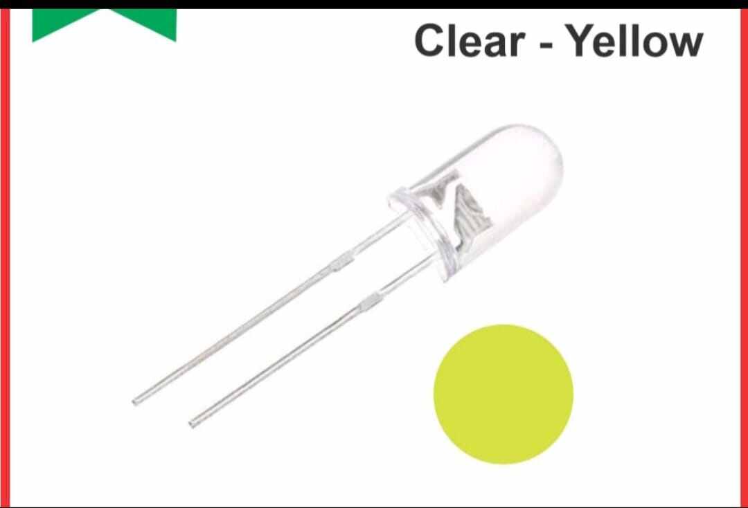 Lampu led 5mm menyala dua warna clear dan yellow per 10 pcs | Lazada ...