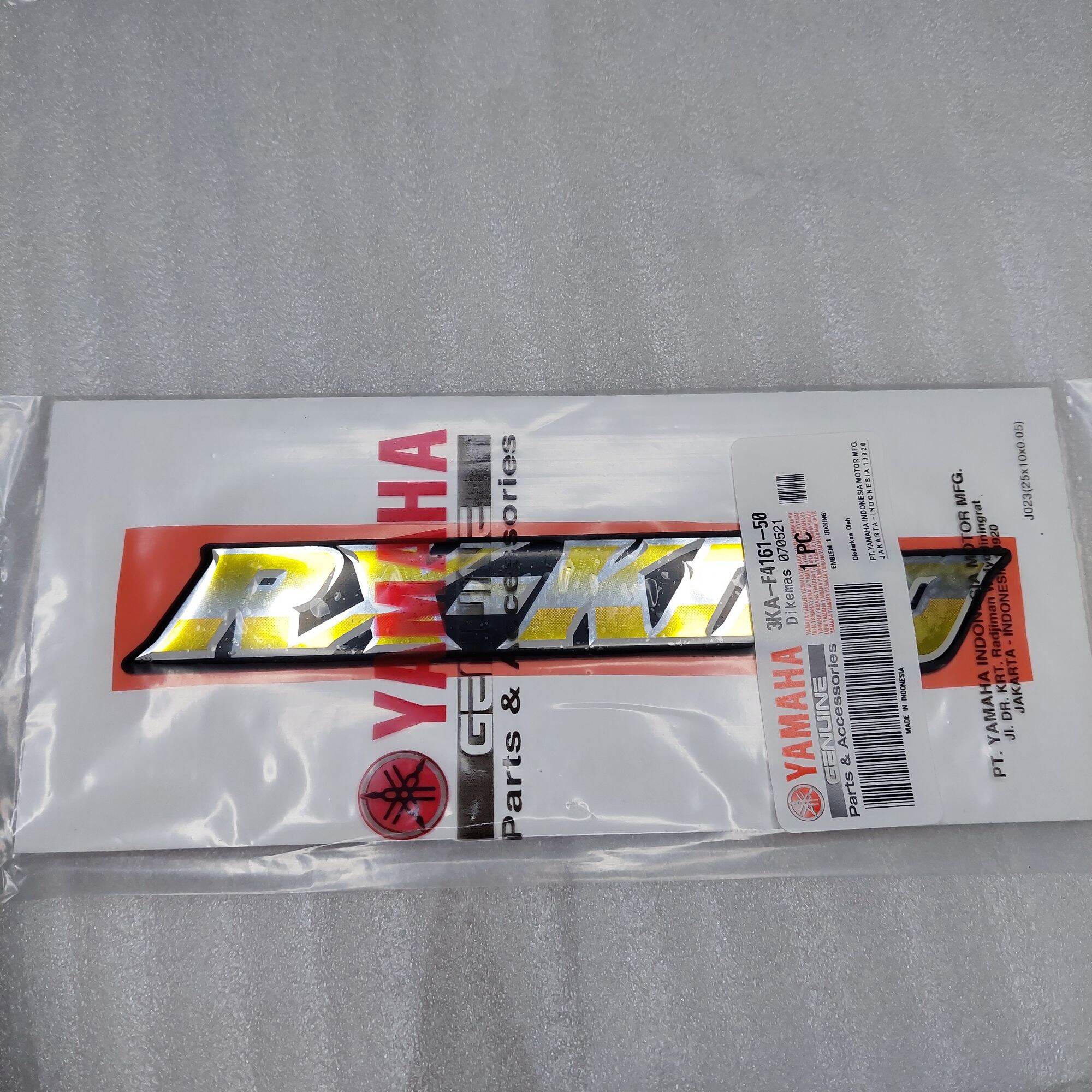 Emblem logo tulisan rxking rx king original yamaha 3ka f4161 50 harga ...