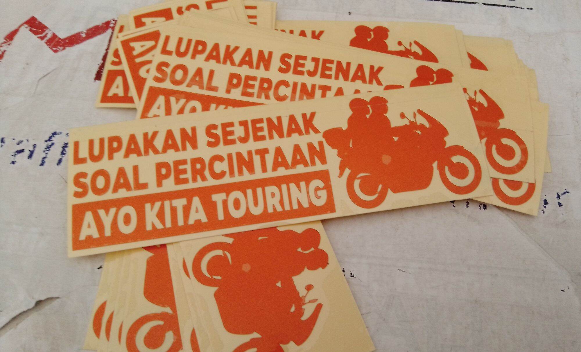 cutting sticker ayo kita touring | Lazada Indonesia