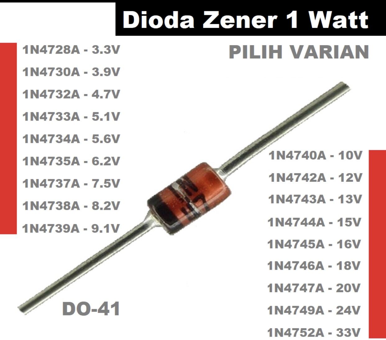 Dioda Zener 1 Watt | Lazada Indonesia