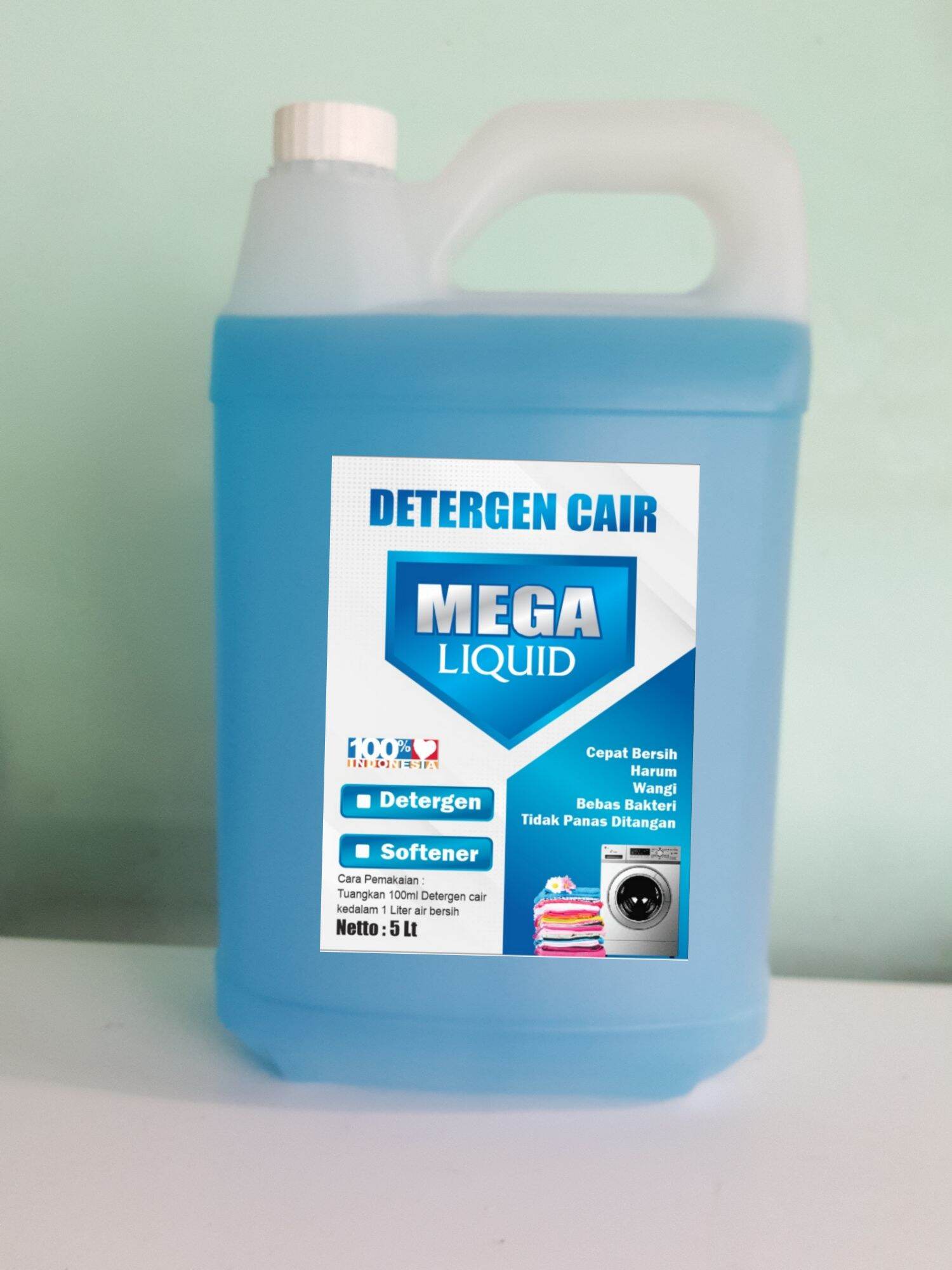 DETERJEN CAIR ( BLUE ) 5LITER COCOK UNTUK PENGUSAHA LAUNDRY DAN IBU ...