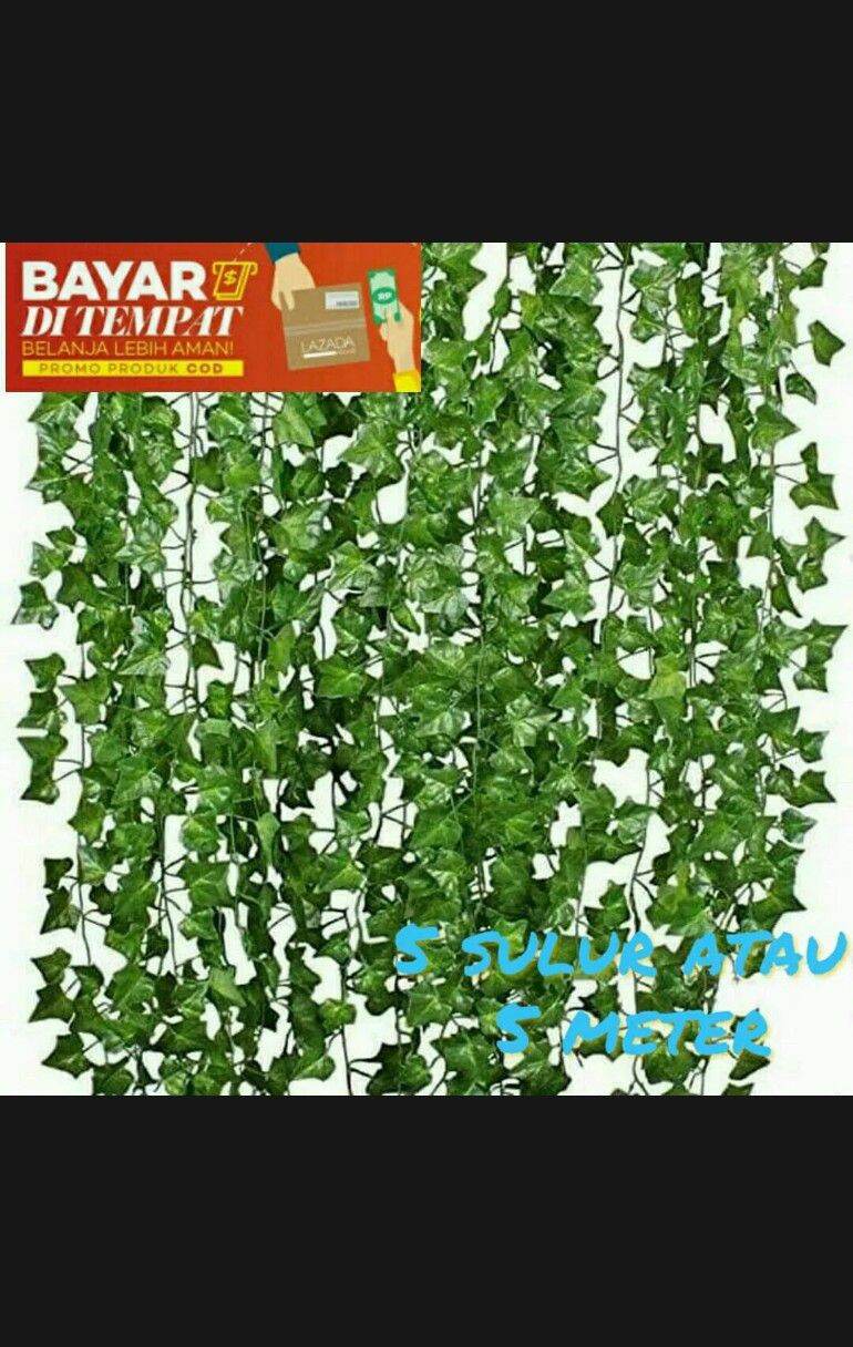 Promo Daun Rambat Bunga Plastik (5 Sulur)/ Daun Rambat Bunga Palsu ...