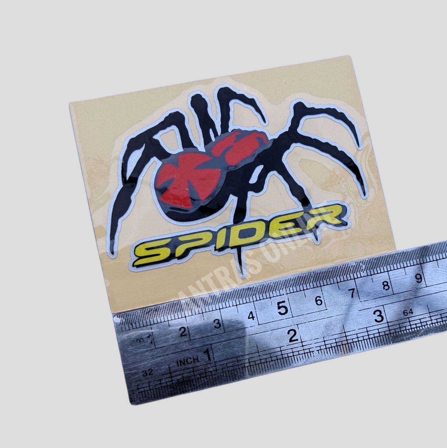 cutting sticker semut laba-laba spider - stiker motor helm laptop ...