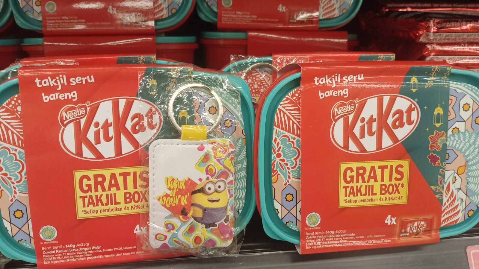 Nestle Kit Kat Kitkat Coklat Wafer 4F 35grx 4pc Gratis Hadiah Container ...